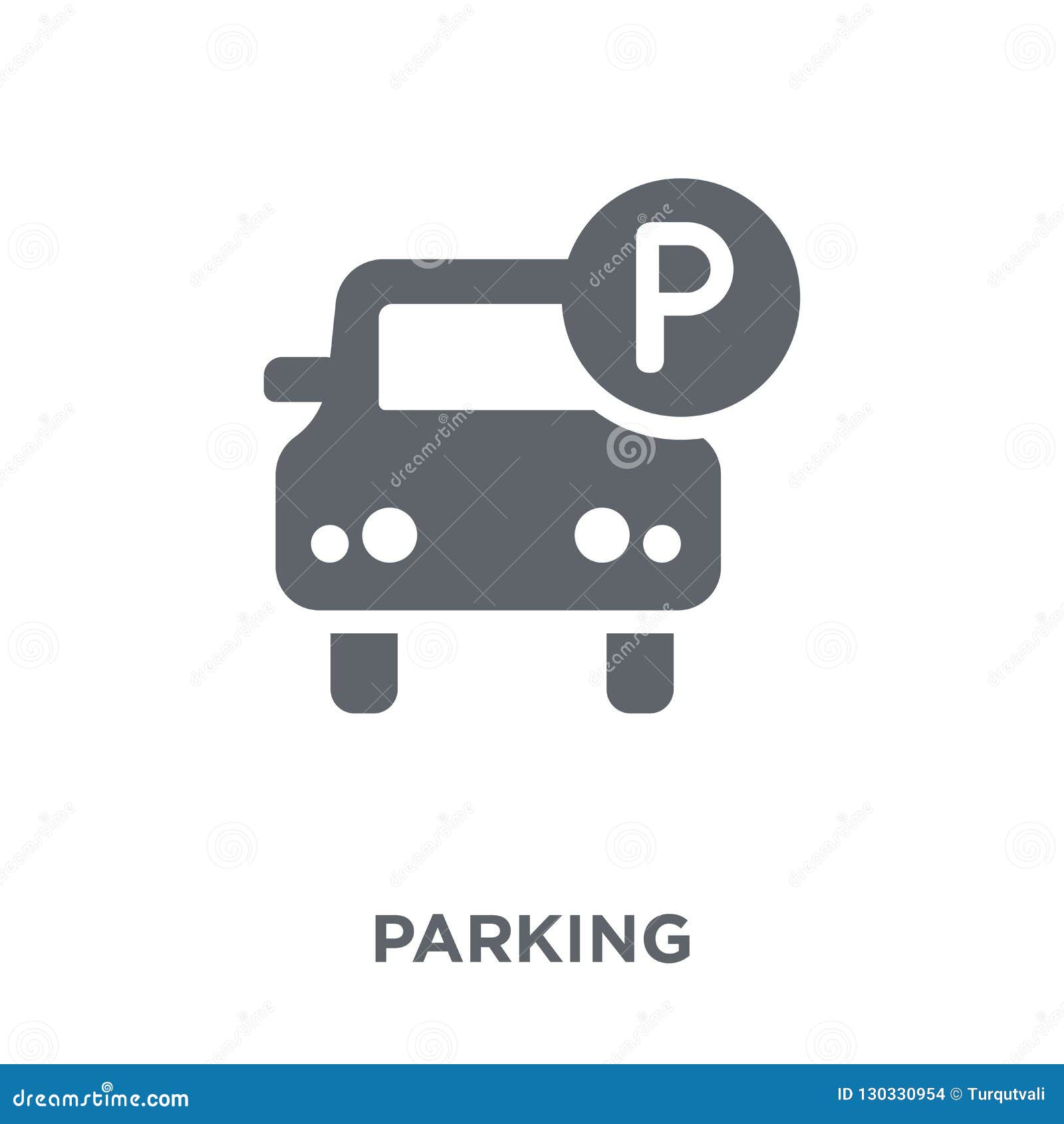 Parking Icon from Collection. Stock Vector - Illustration of place ...