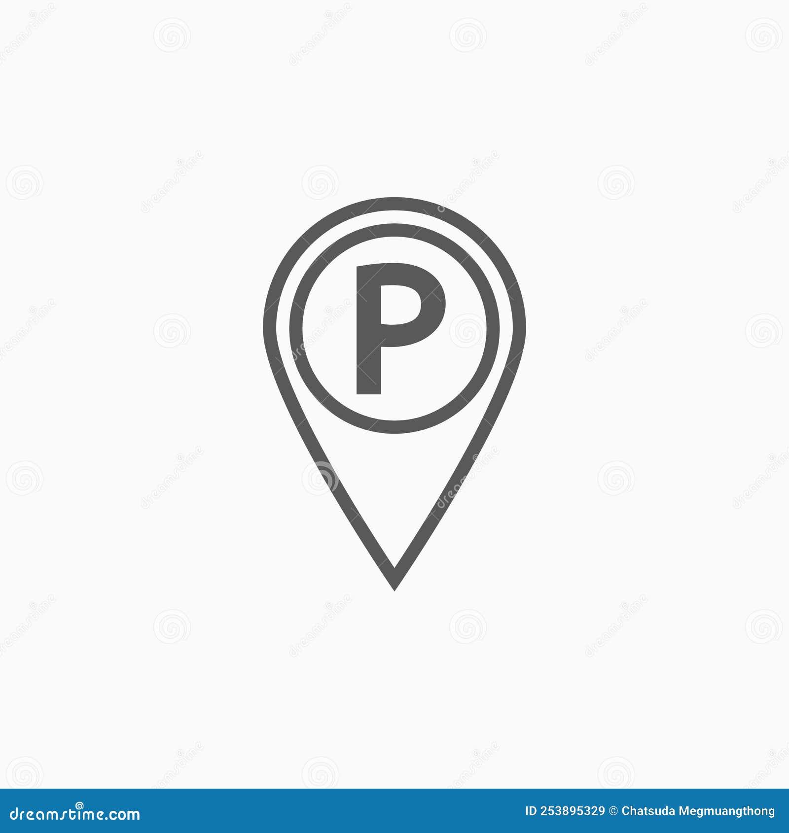 Parking Icon, Pin Parking Vector, Pin, Map Stock Vector - Illustration ...