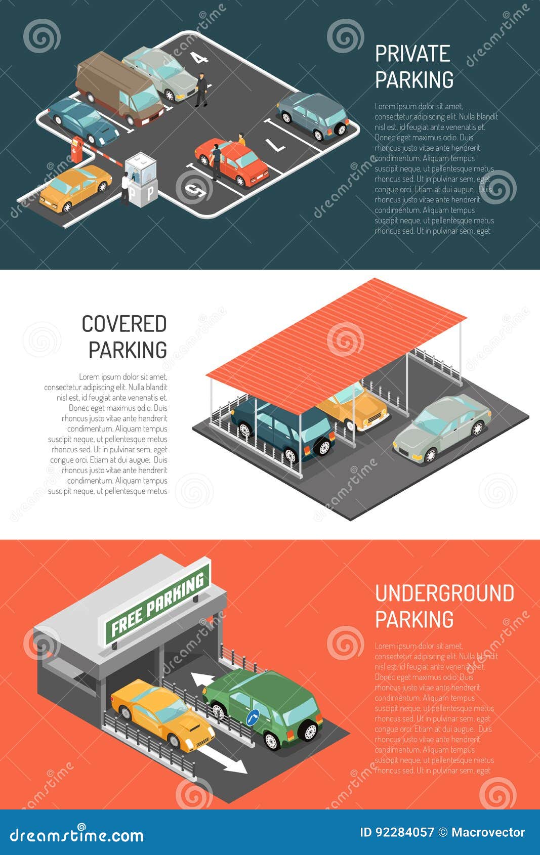 Parking Isometric Banners Set Stock Vector - Illustration of drive ... Parking Isometric Banners Set Stock Vector - Illustration of drive ...