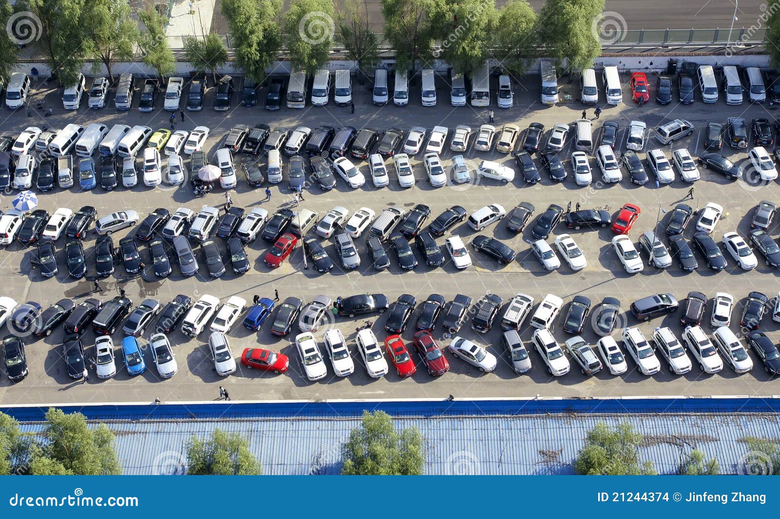 Parking lot stock photo. Image of autos, cars, full, high - 21244374