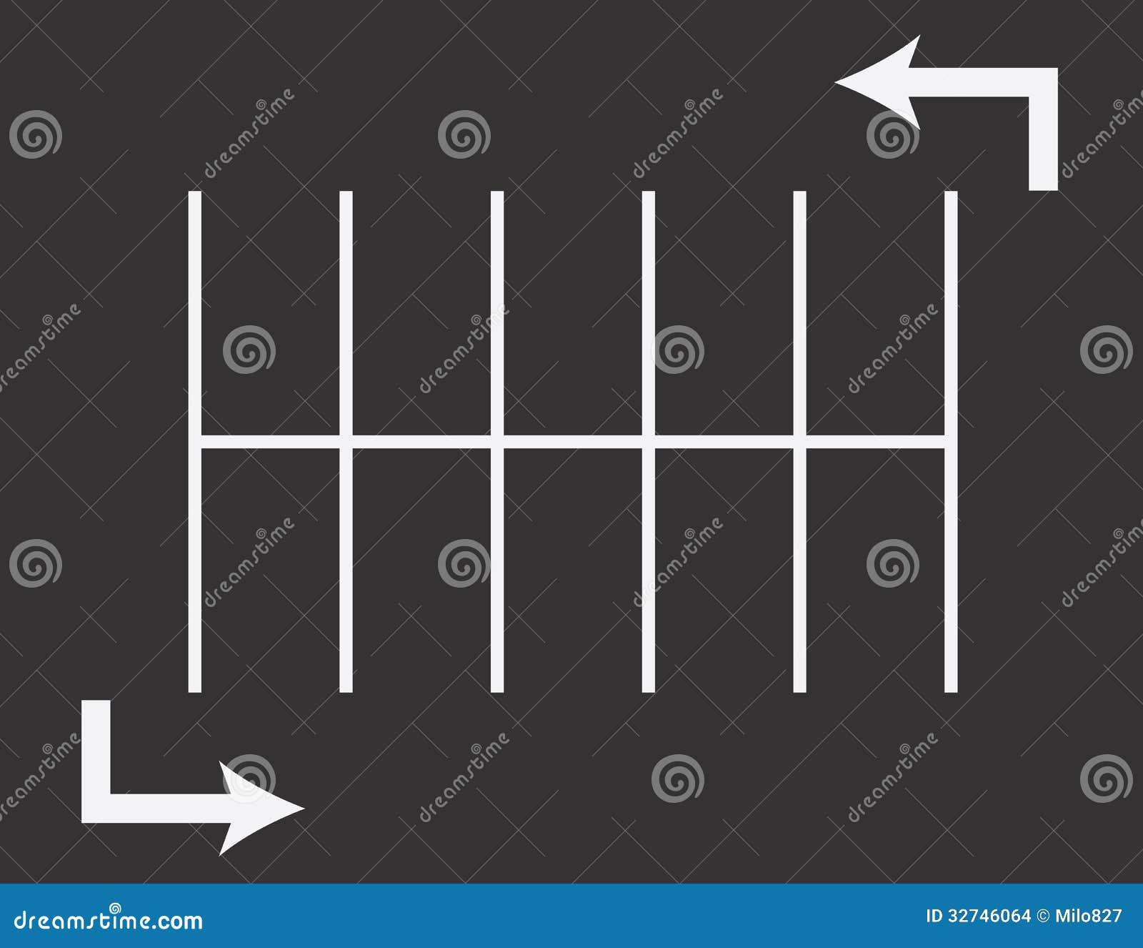 Parking Lot Arrows Vector Illustration | CartoonDealer.com #32746064 Parking Lot Arrows Vector Illustration | CartoonDealer.com #32746064