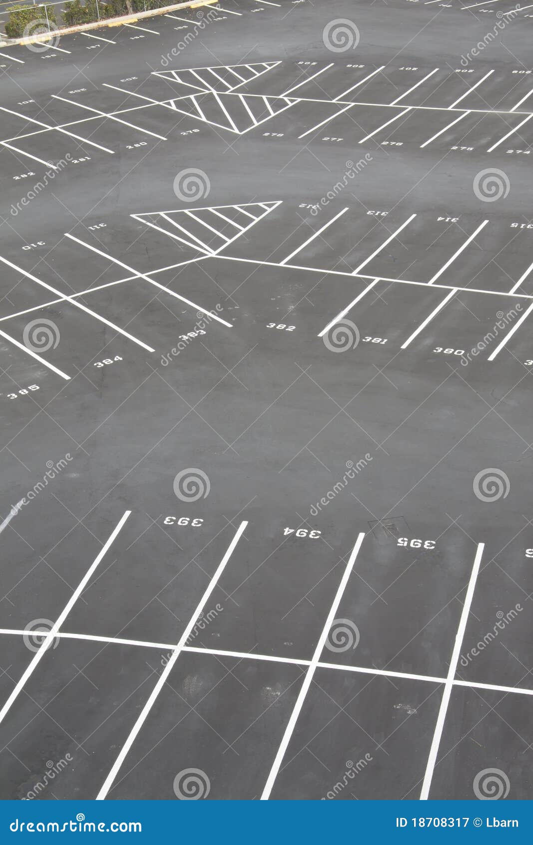 Parking lot corner section stock image. Image of numbers - 18708317