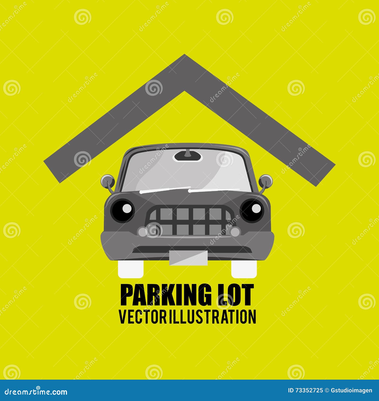 Parking lot design stock illustration. Illustration of travel - 73352725