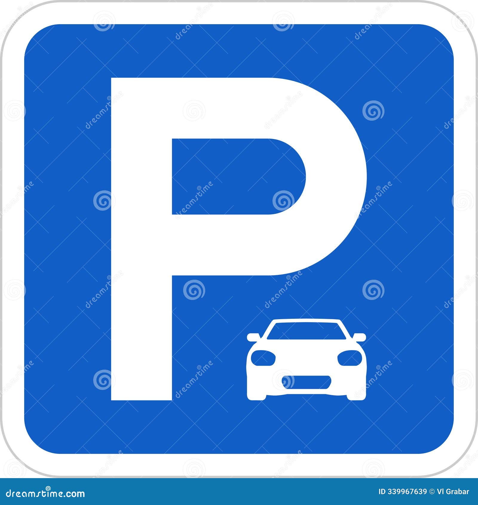 Parking Lot, Road Signs, Set, Vector Icon. Parking Signs Vector. Stock ...