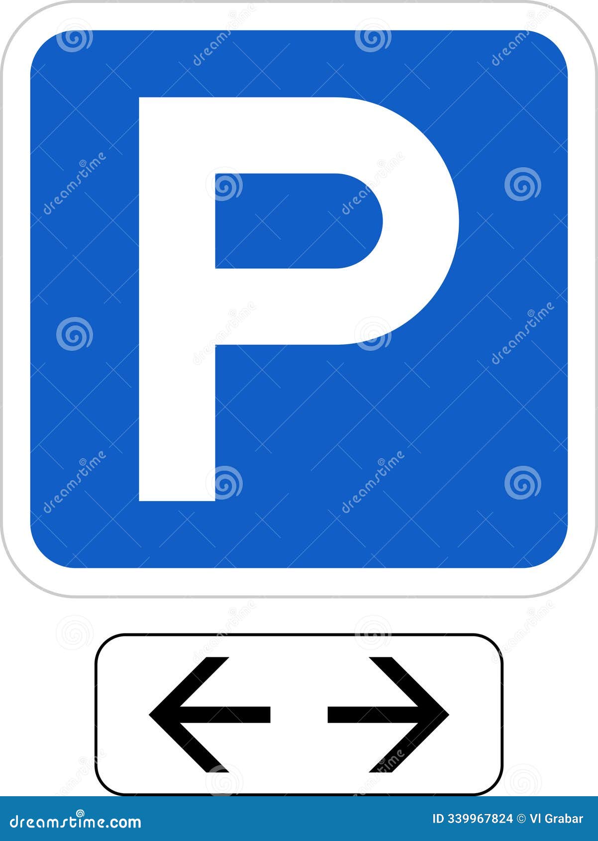 Parking Lot, Road Signs, Set, Vector Icon. Parking Signs Vector. Stock ...