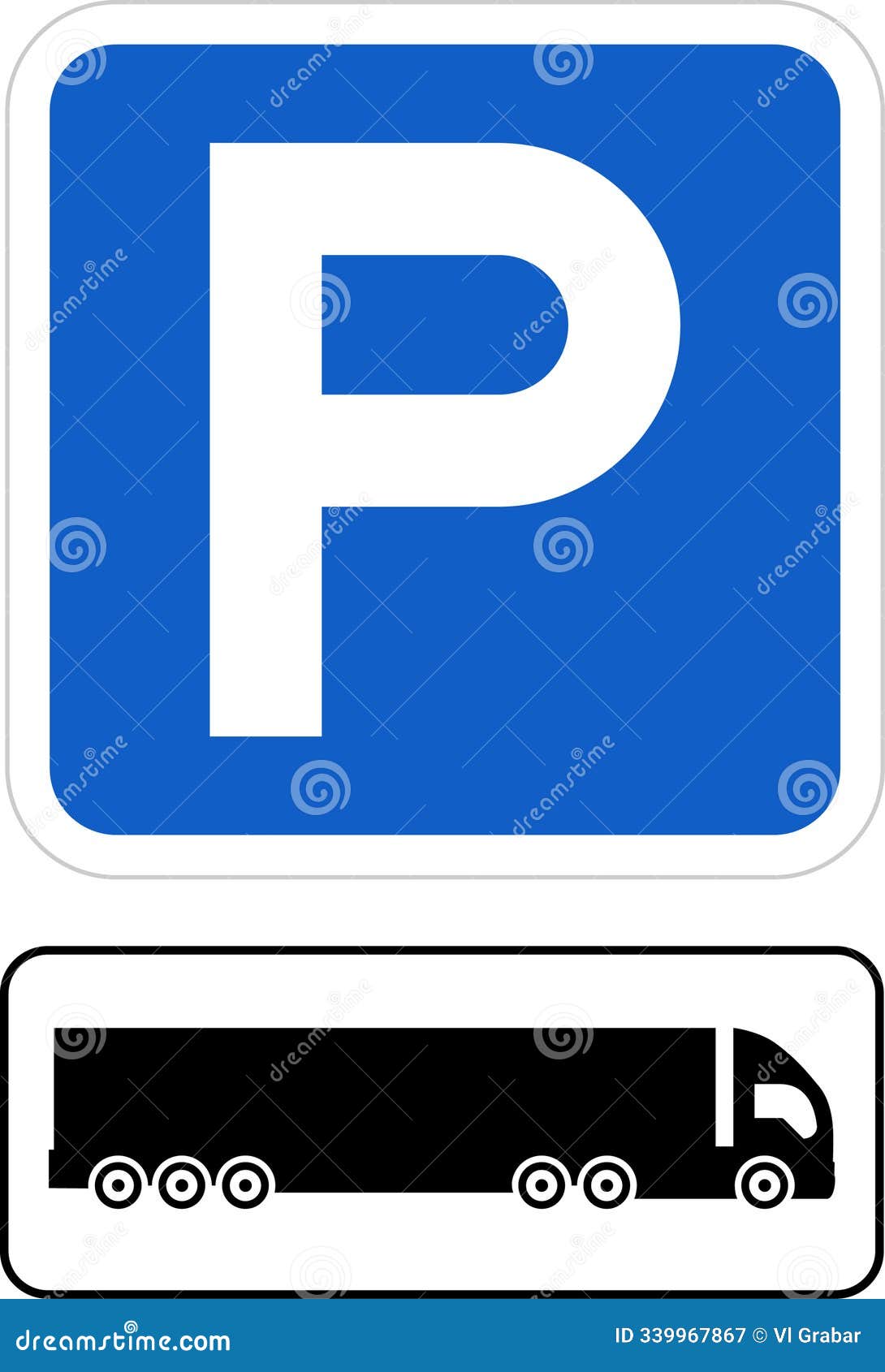 Parking Lot, Road Signs, Set, Vector Icon. Parking Signs Vector. Stock ...