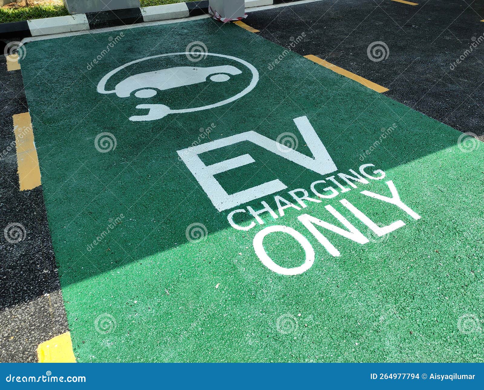 Parking Lots and Charging Points for Electric Vehicles. Stock Photo ... Parking Lots and Charging Points for Electric Vehicles. Stock Photo ...