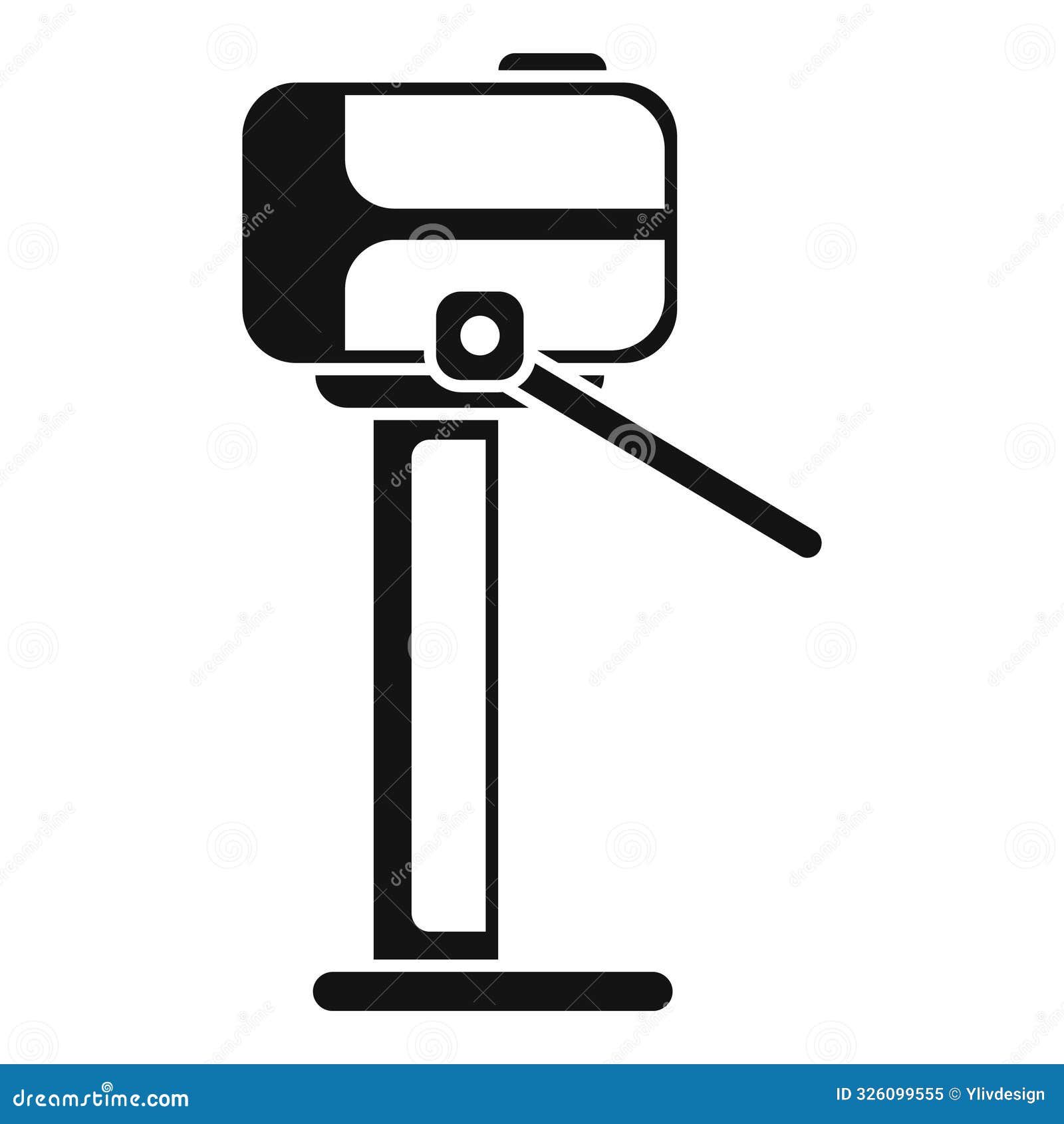 Parking Machine Displaying Green Light Icon Cartoon Vector ...