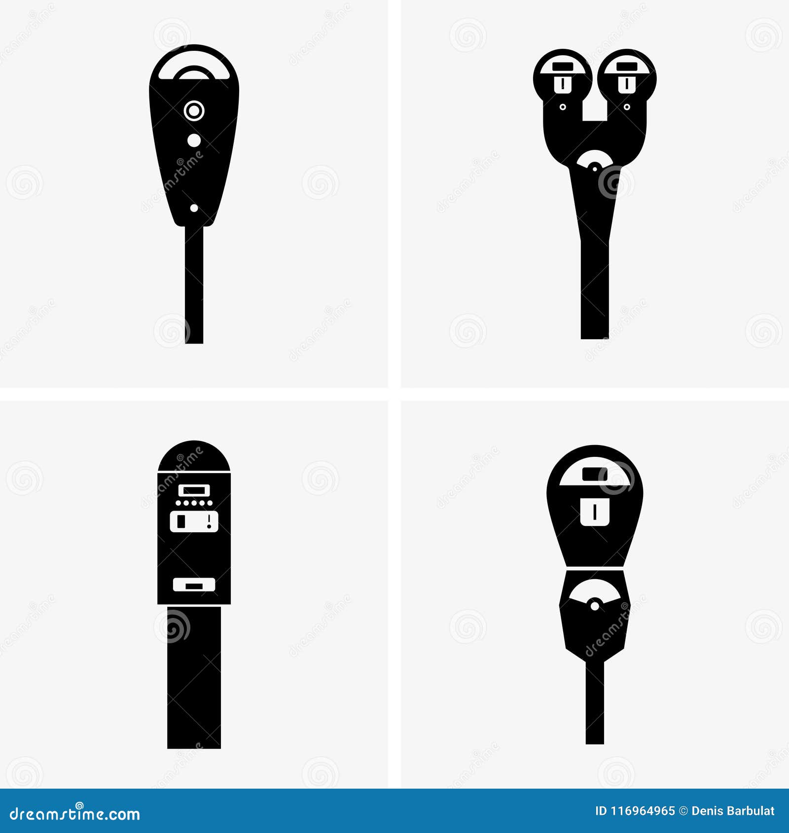 Parking machine stock vector. Illustration of icon, automatic - 116964965