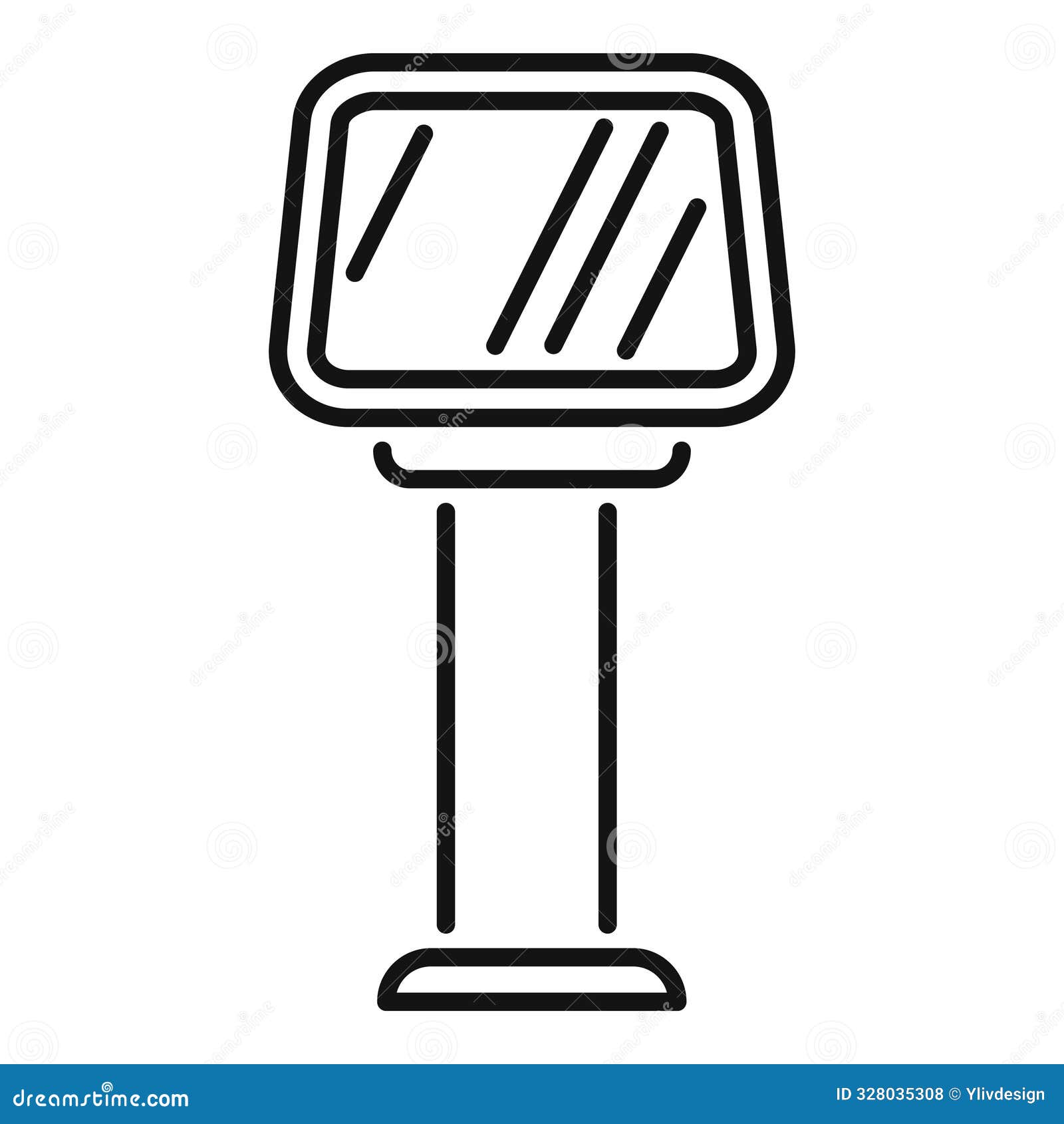 Parking Machine Showing Price on Display Icon Stock Vector ...