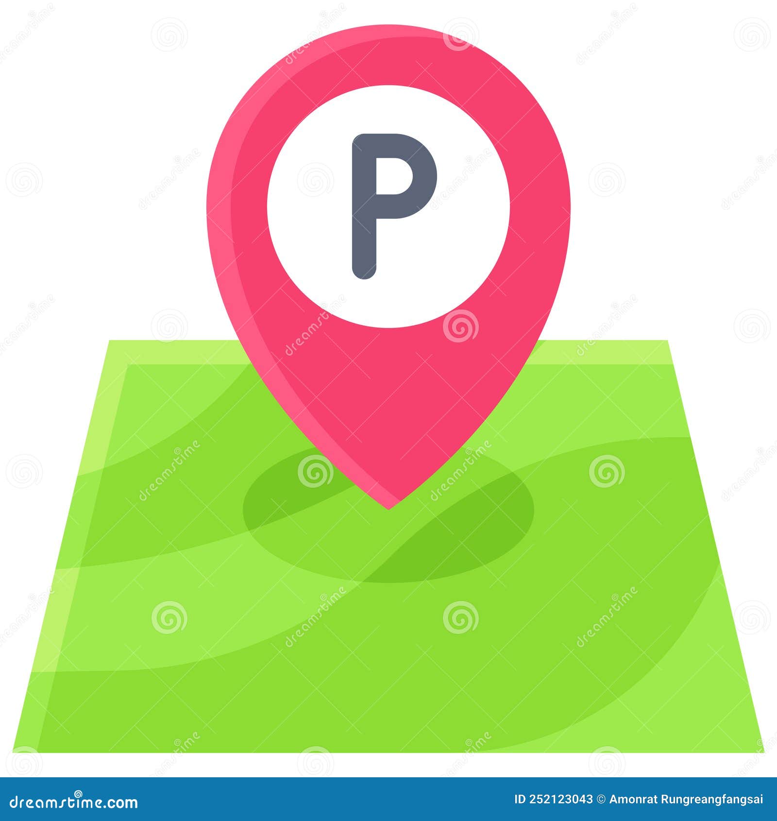 Parking Map Icon, Location Map and Navigation Vector Stock Vector ...