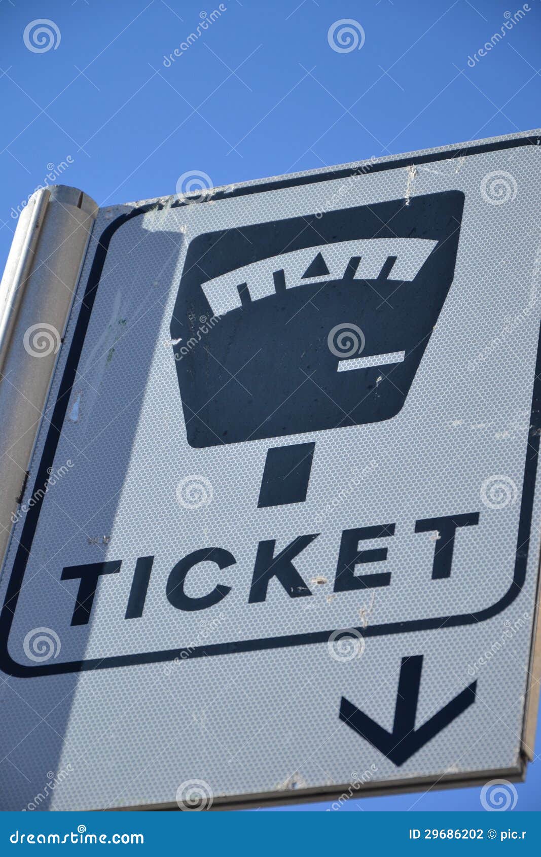 Parking meter sign stock photo. Image of ticket, auto - 29686202
