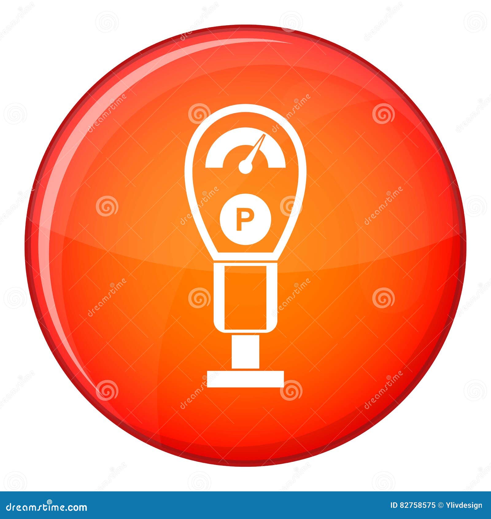 Parking Meters Icon, Flat Style Stock Vector - Illustration of flat ...