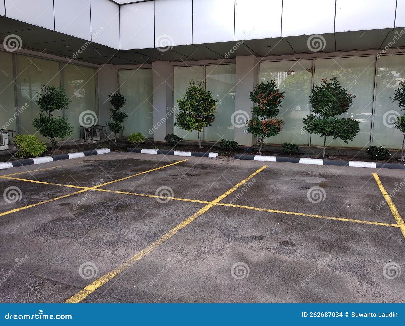 A Parking Park Outside from Office Building Stock Photo - Image of city ...