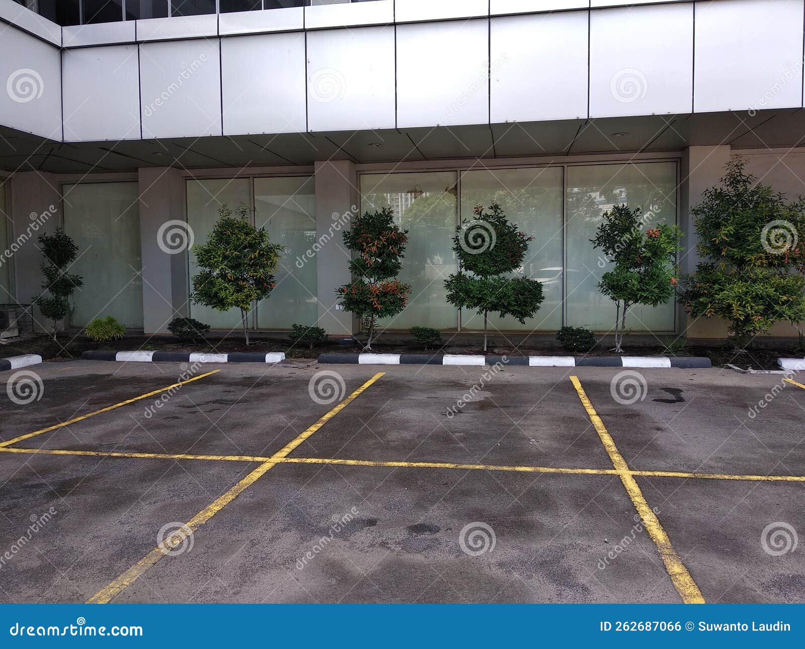 A Parking Park Outside from Office Building Stock Photo - Image of ...