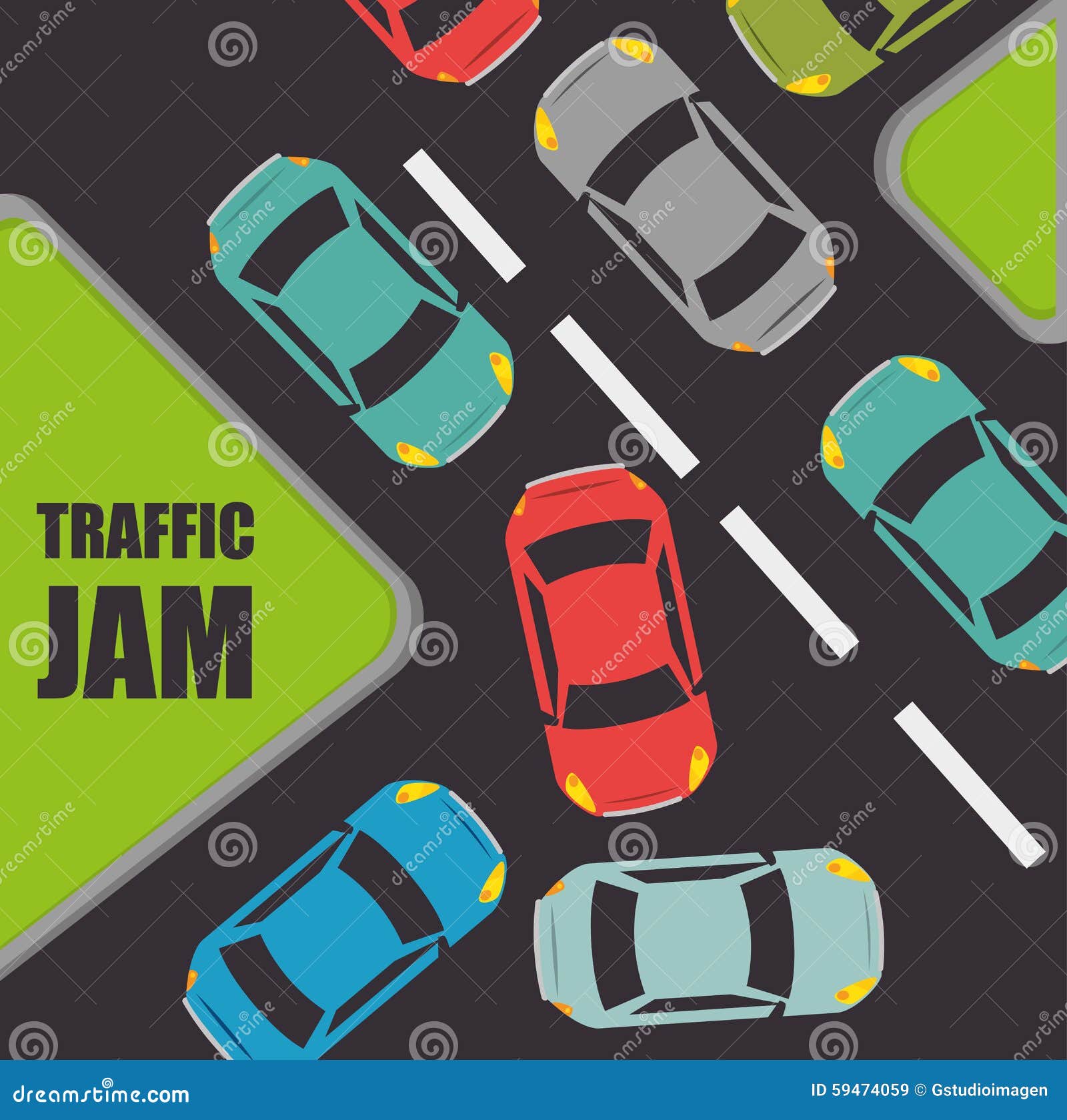 Parking or Park Zone Design Stock Vector - Illustration of automobile ...