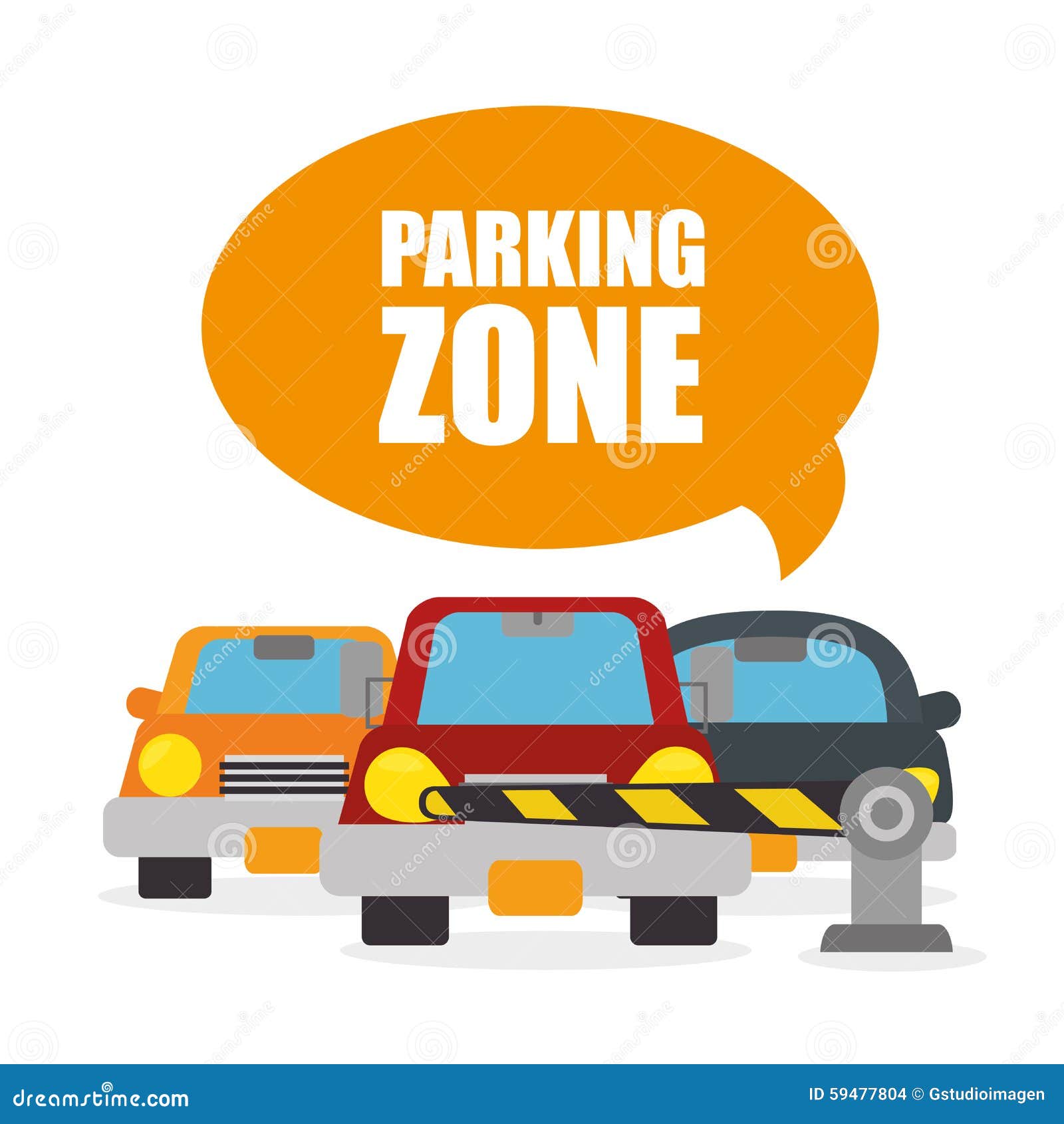 Parking or Park Zone Design Stock Vector - Illustration of outdoor ...