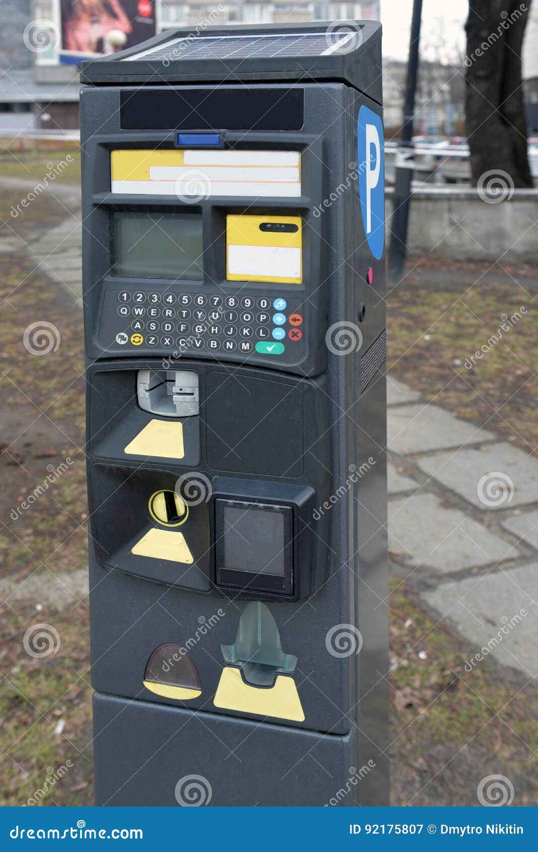 A parking payment machine stock image. Image of street - 92175807