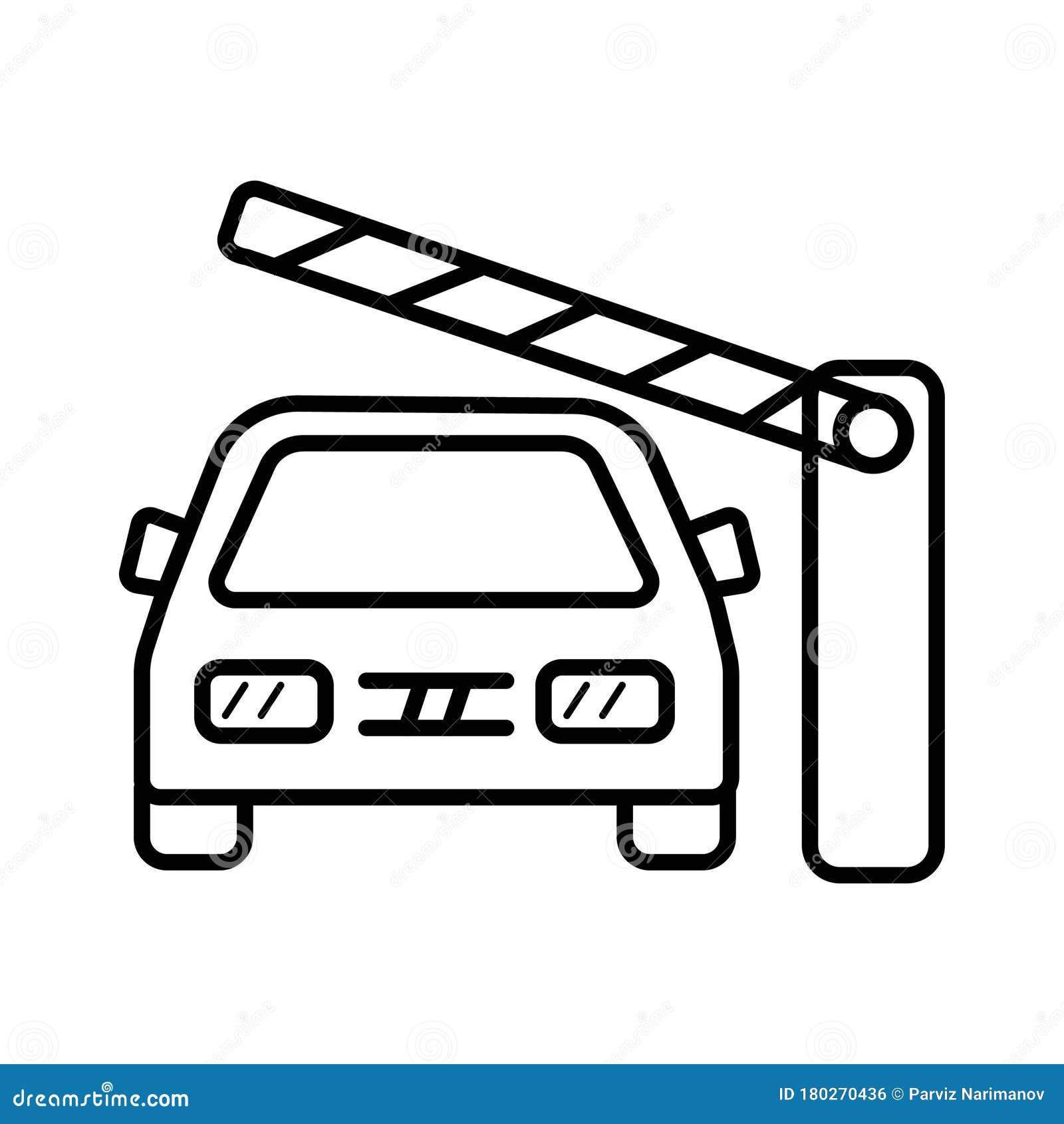Parking Payment Station, Access Control Concept Stock Illustration ...