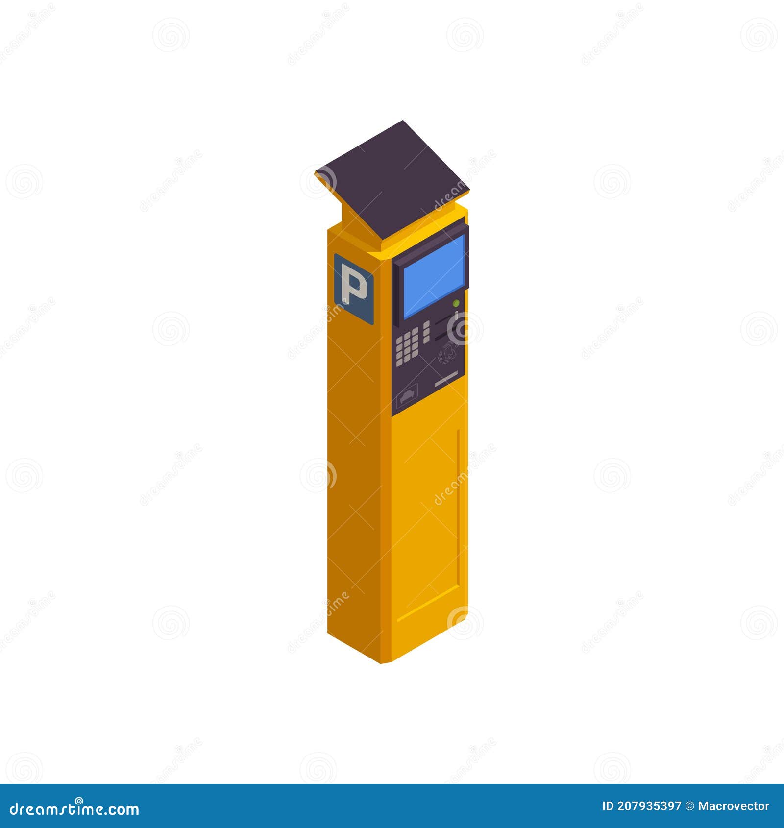 Parking Station Isometric Icon Stock Illustration - Illustration of ...