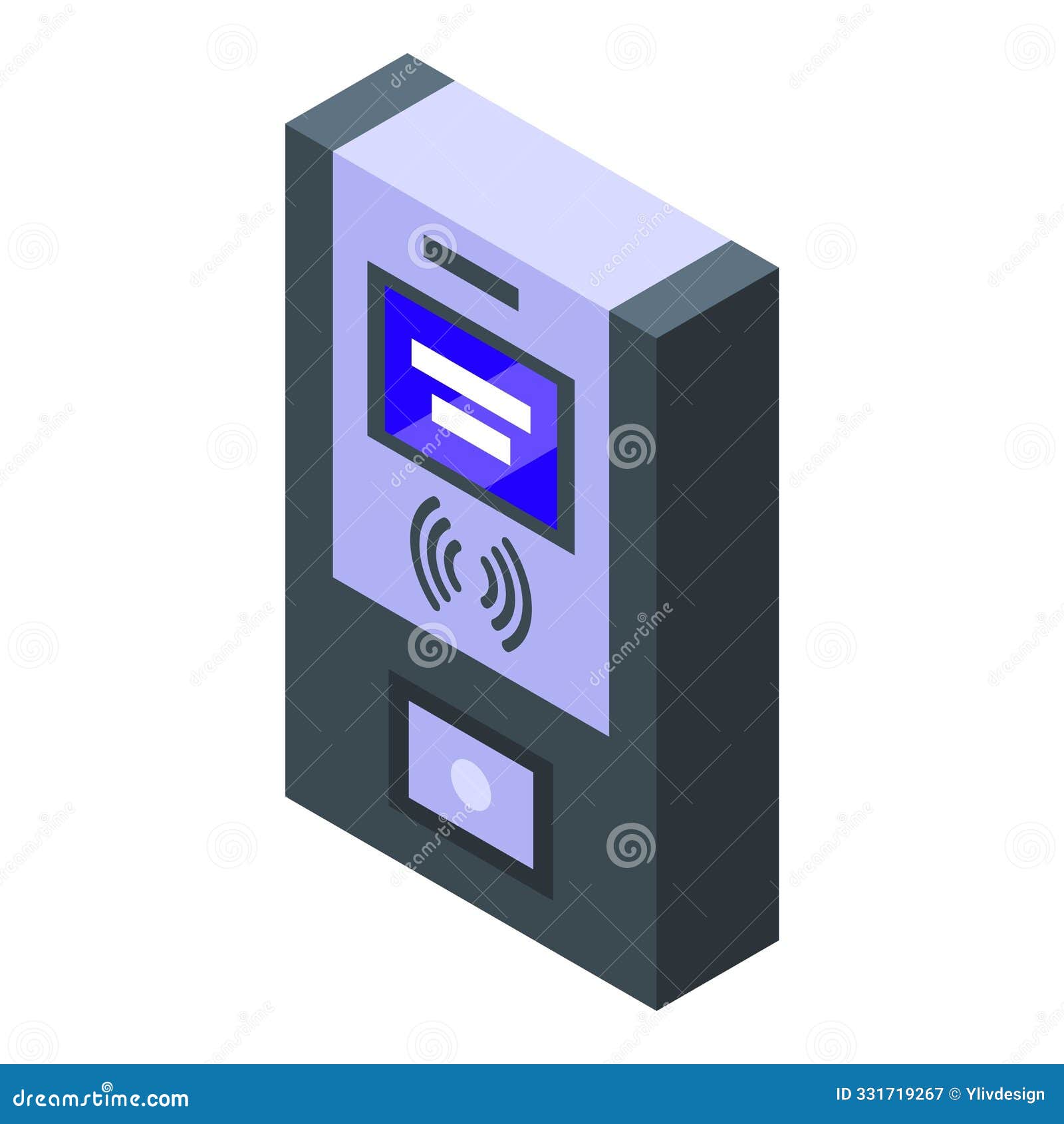 Parking Payment Terminal Accepting Contactless Payment Stock ...