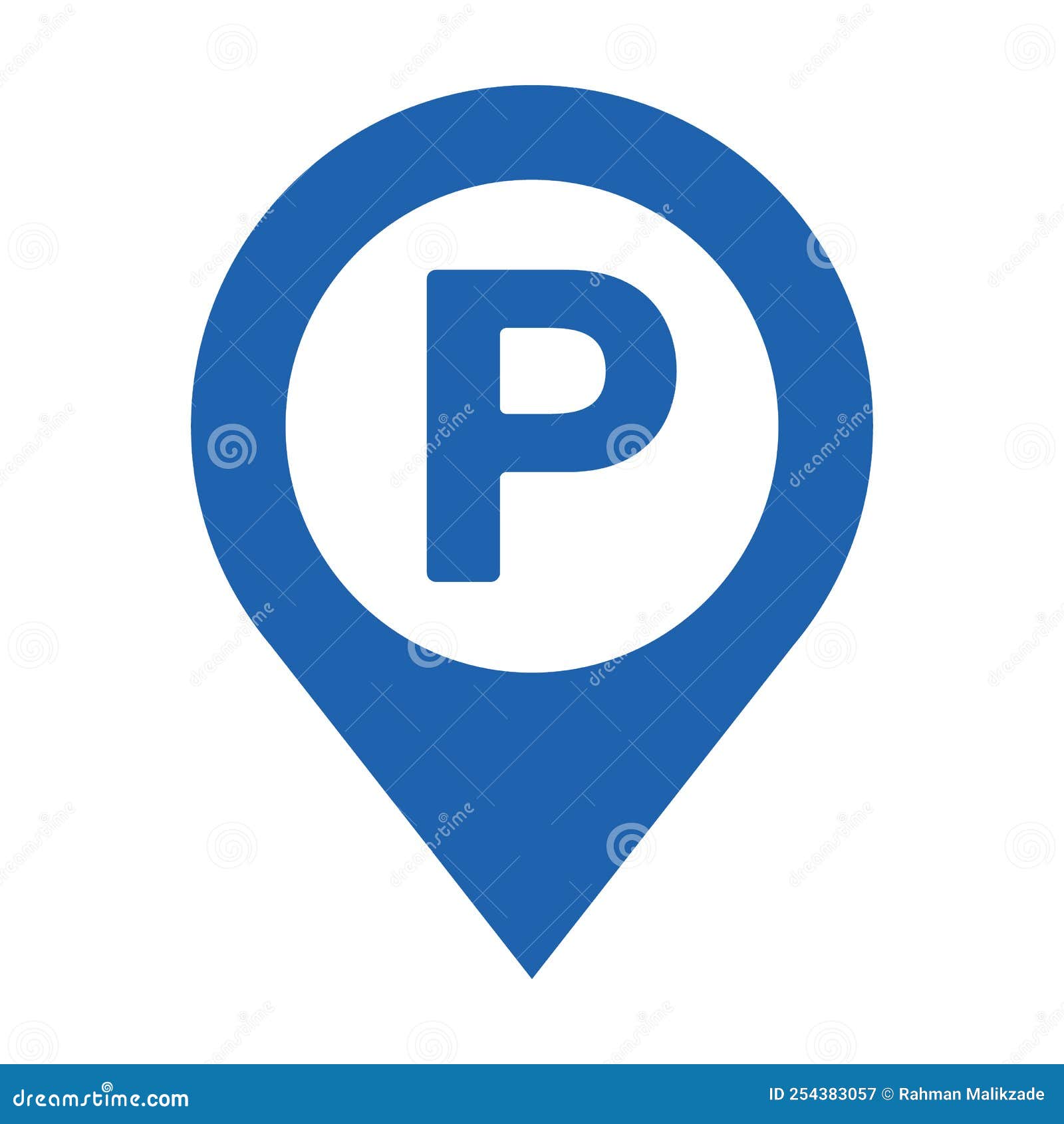 Parking Pinpoint Blue Icon. Map Parking Pointer, Parking Map Point ...