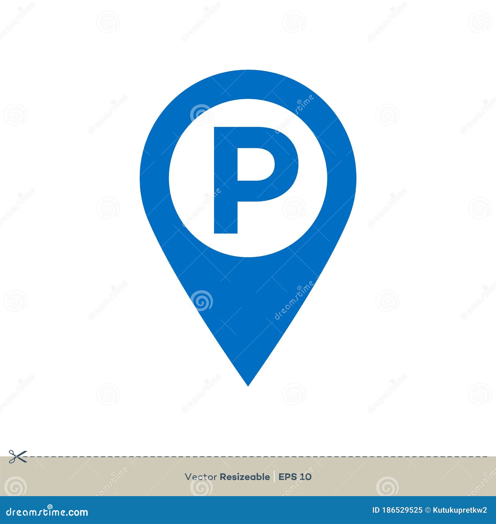 Parking Point Icon Vector Logo Template Illustration Design. Vector EPS ...