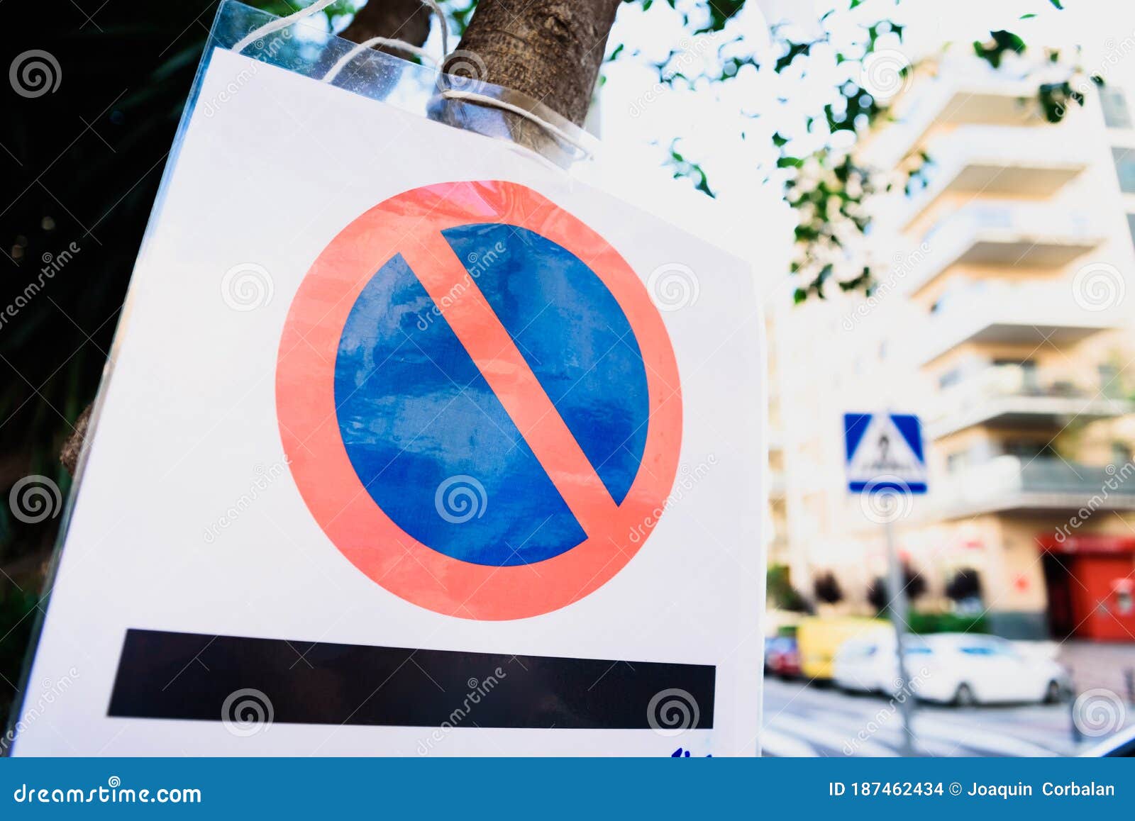 Parking A Car In A Prohibited Place. Road Signs And Markings ...