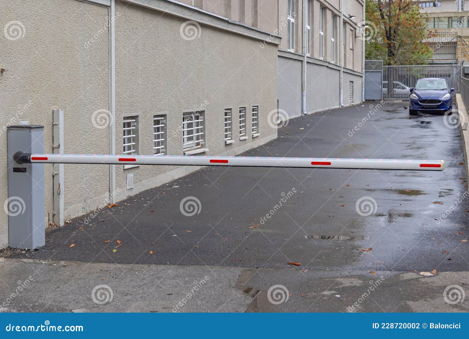 Parking Ramp Barrier stock photo. Image of exterior - 228720002