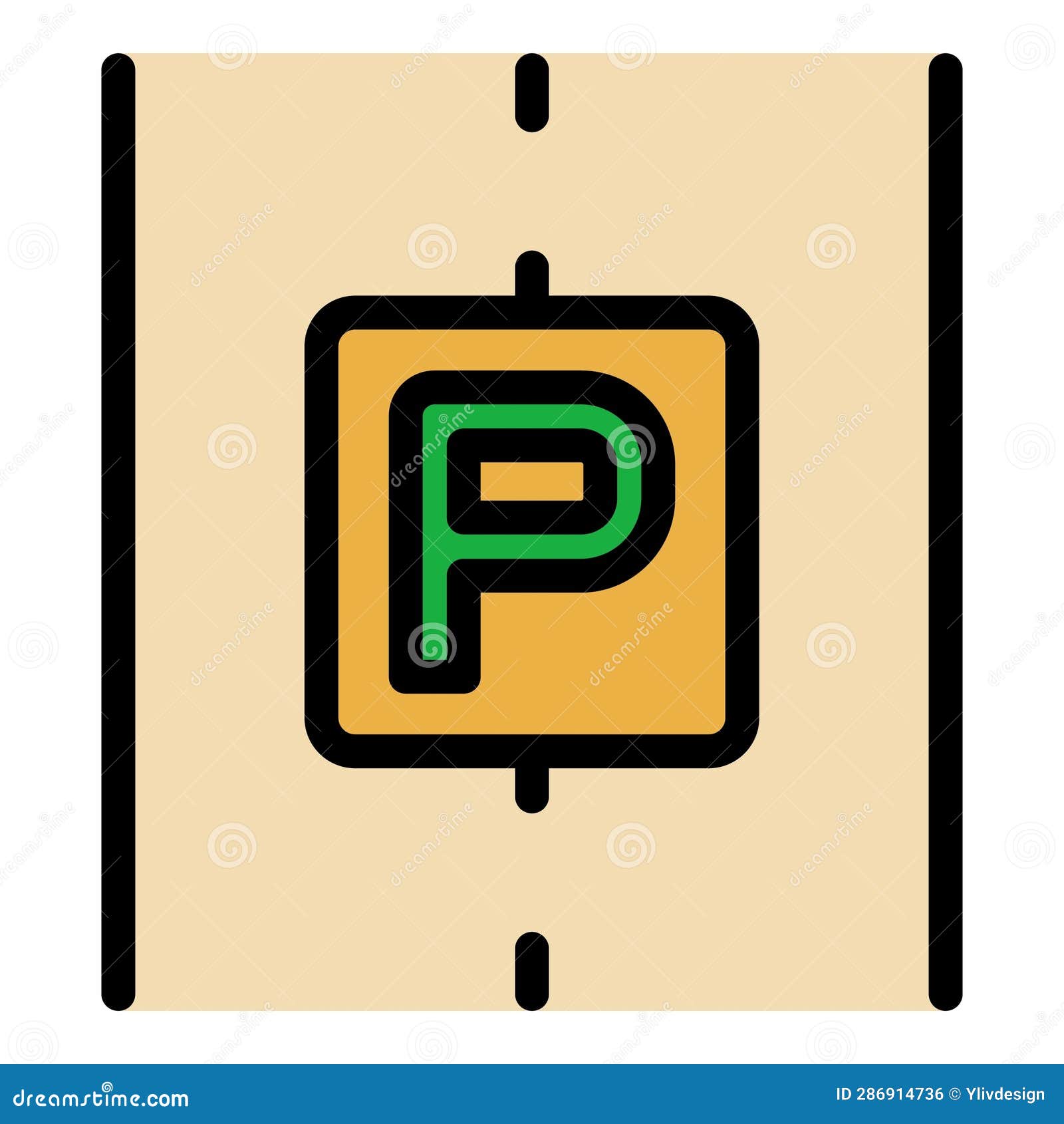 Car Parking Lot With Road Markings And Numbering Parking Spaces ... Car Parking Lot With Road Markings And Numbering Parking Spaces ...