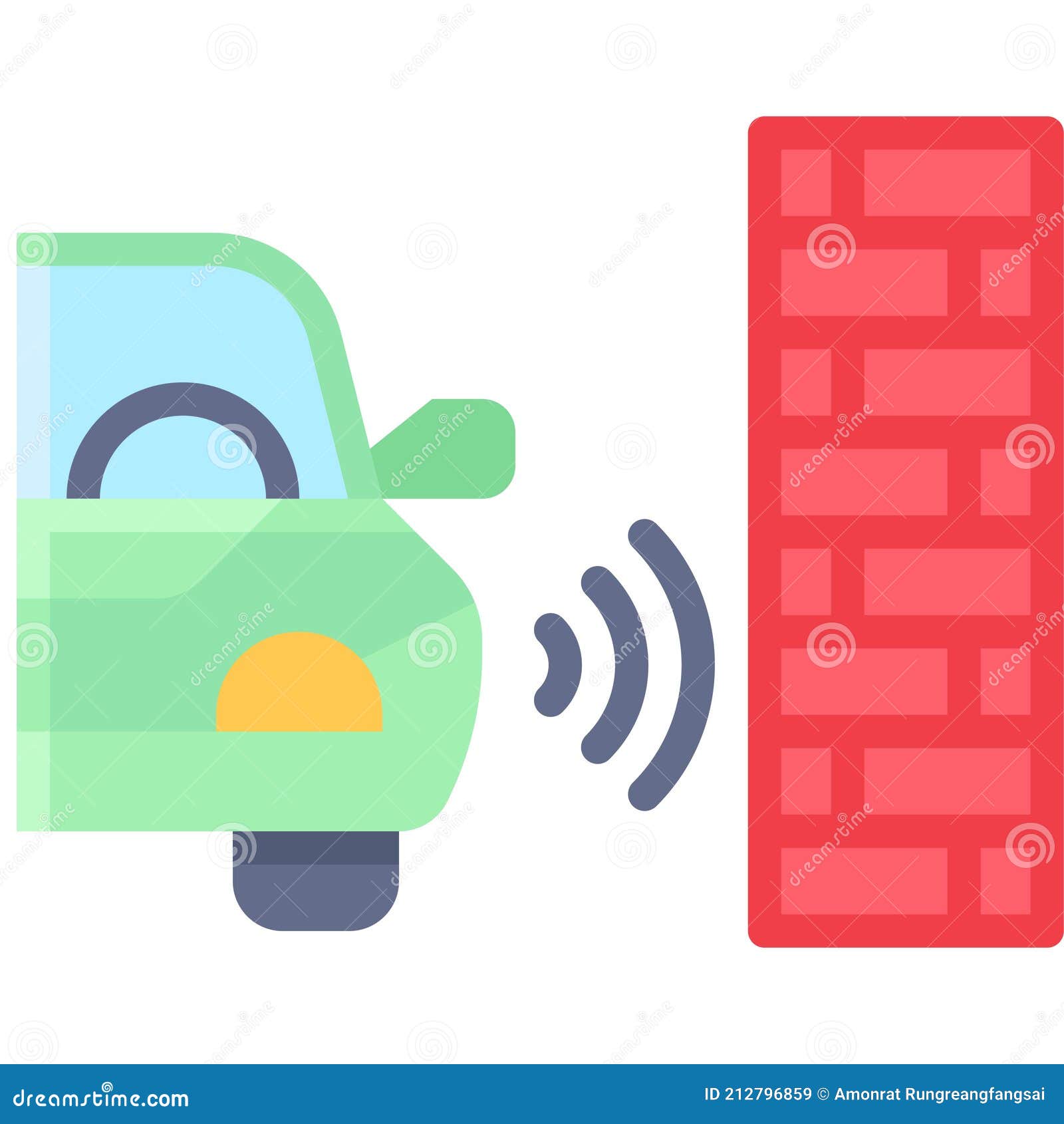 Parking Sensor Icon, Parking Lot Related Vector Stock Vector ...