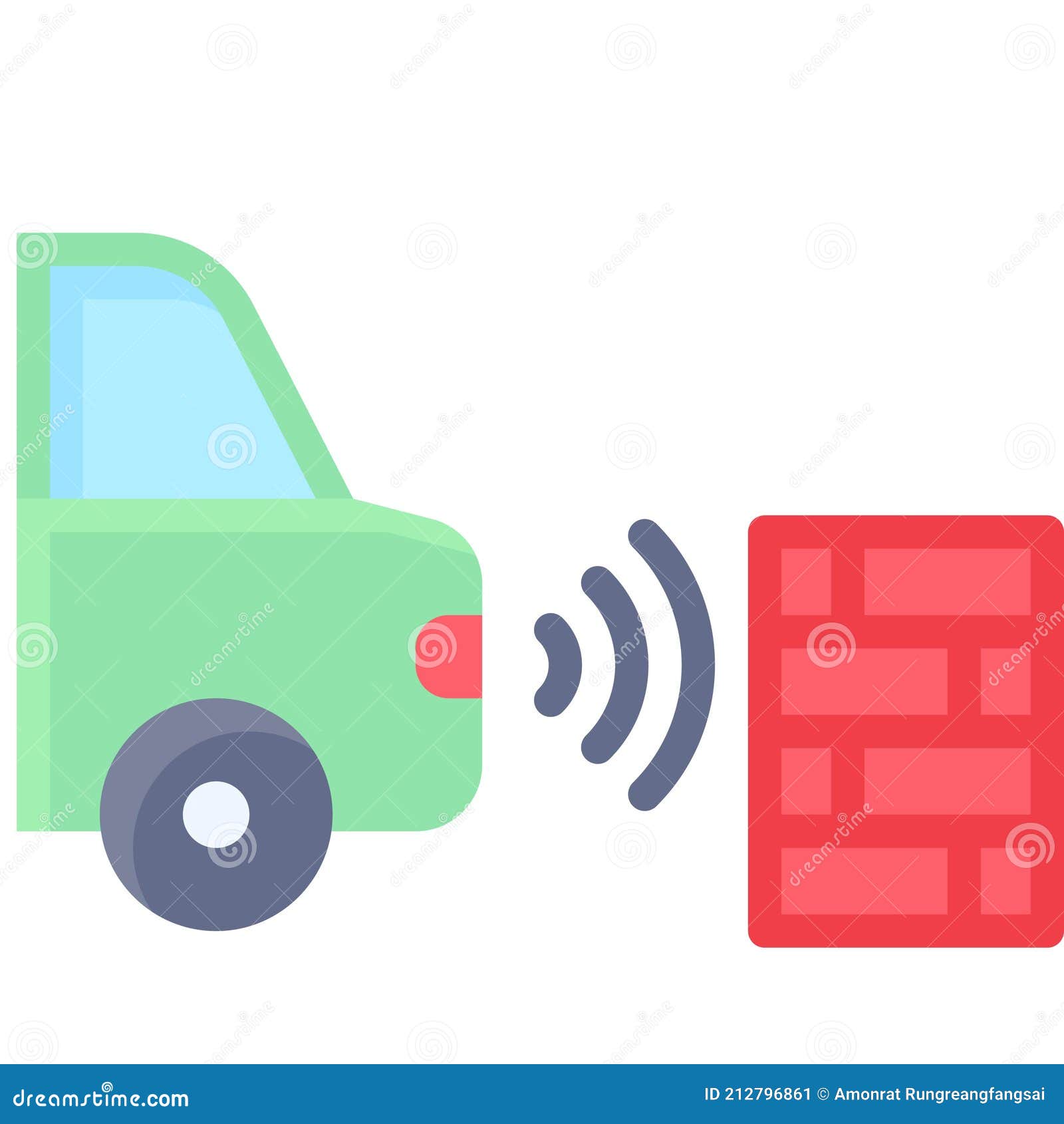 Parking Sensor Icon, Parking Lot Related Vector Stock Vector ...