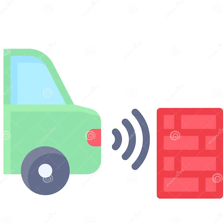 Parking Sensor Icon, Parking Lot Related Vector Stock Vector ...