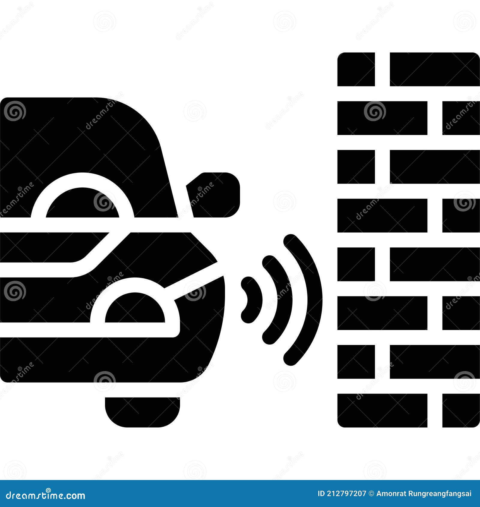 Parking Sensor Icon, Parking Lot Related Vector Stock Vector ...