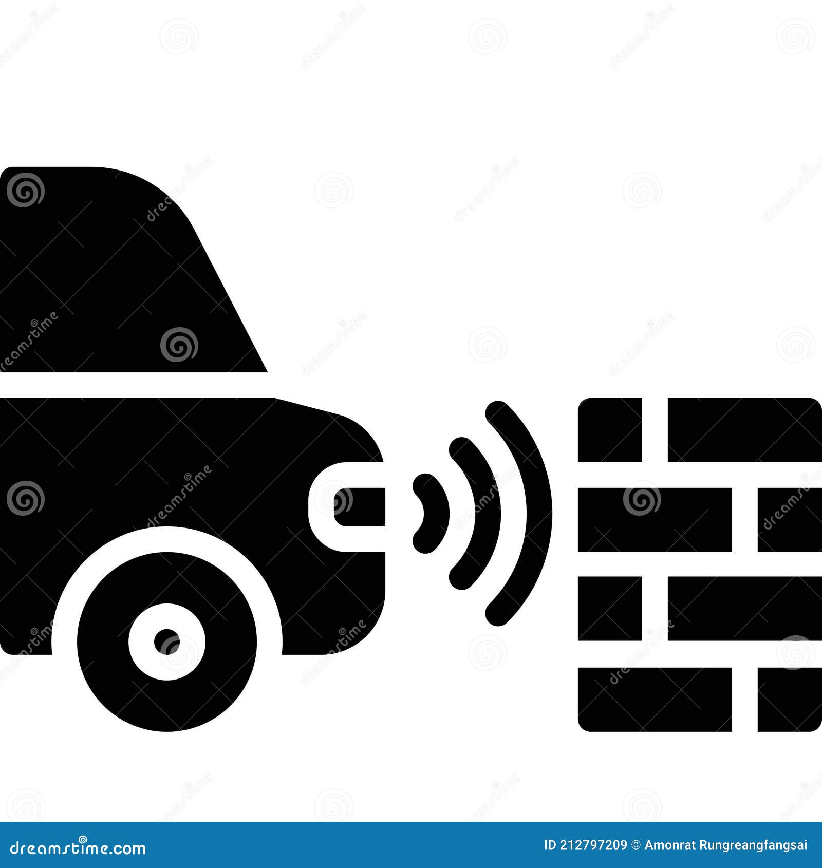 Parking Sensor Icon, Parking Lot Related Vector Stock Vector ...