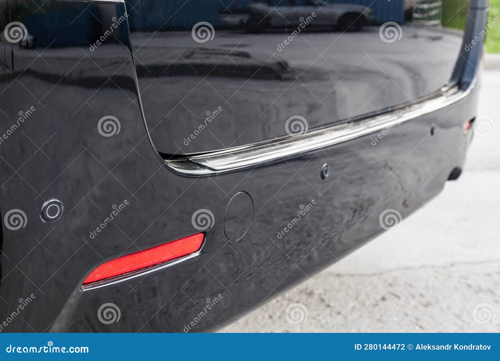 Parking Sensor on the Rear Bumper of a Car for Safety and Collision ...