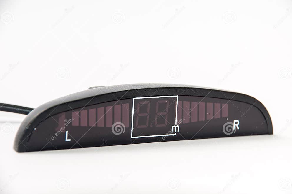 Parking Sensors Digital Display Stock Image - Image of automobile ...