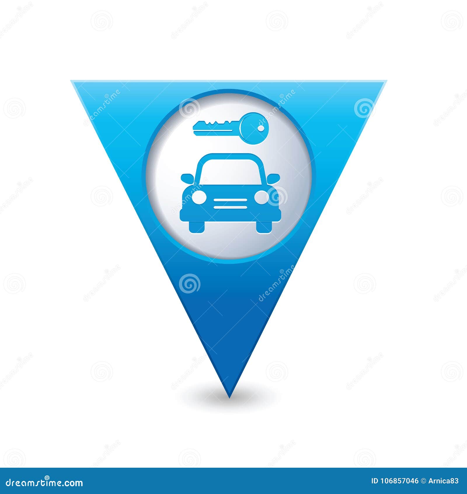 Parking Sign on the Map Pointer Stock Vector - Illustration of safety ...