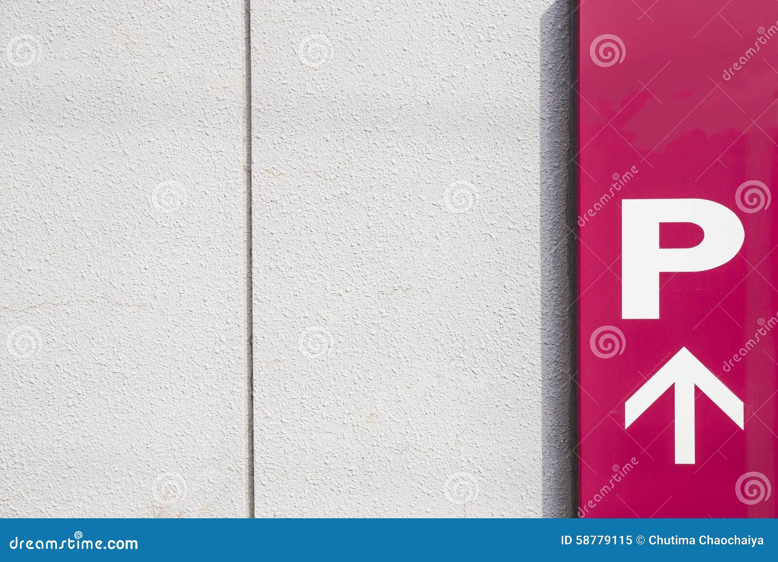 Parking Sign in Urban Setting Stock Image - Image of setting, angle ...