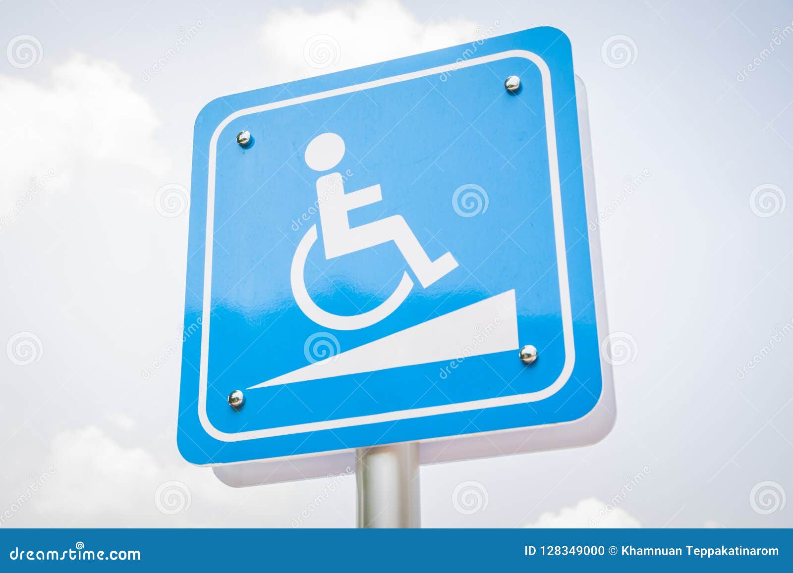 Parking Sign for Wheelchair Stock Photo - Image of health, hospital ...