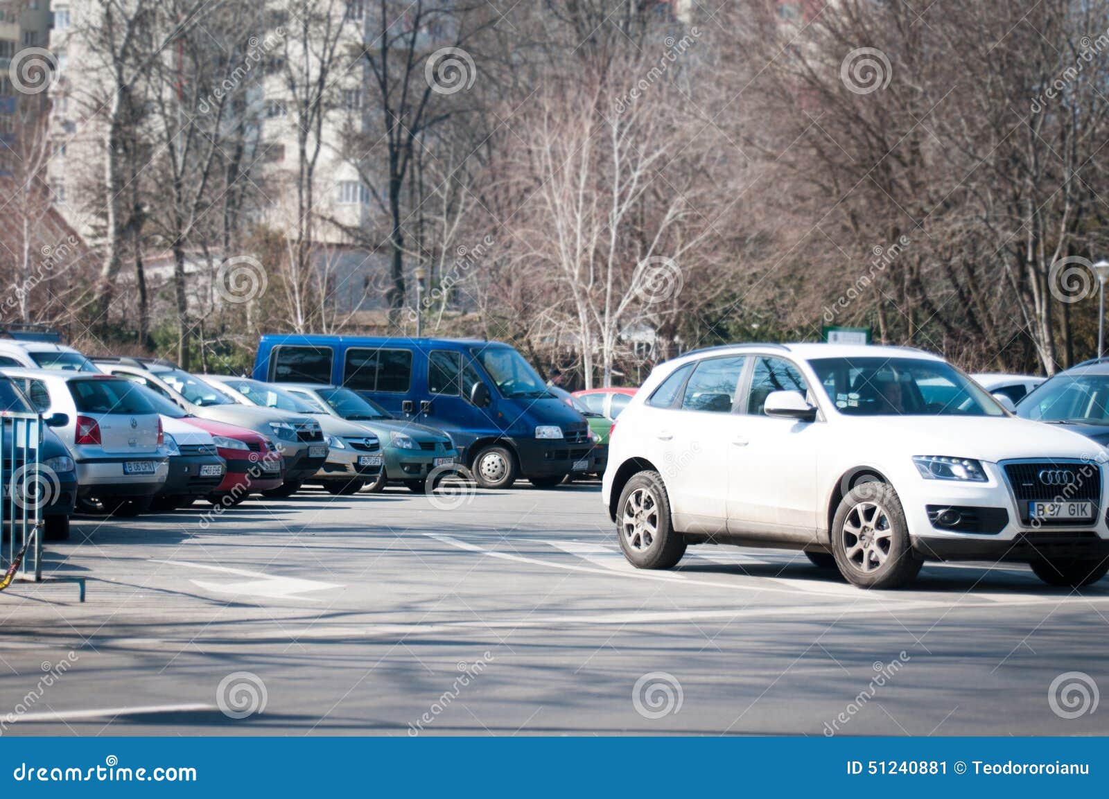 Parking space editorial photo. Image of cars, asphalt - 51240881