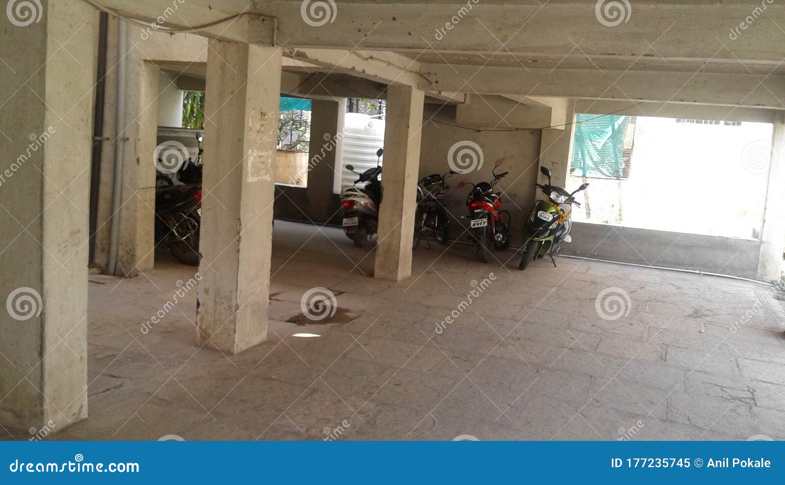 Parking Spaces for Two Wheelers. Editorial Image - Image of managed ...