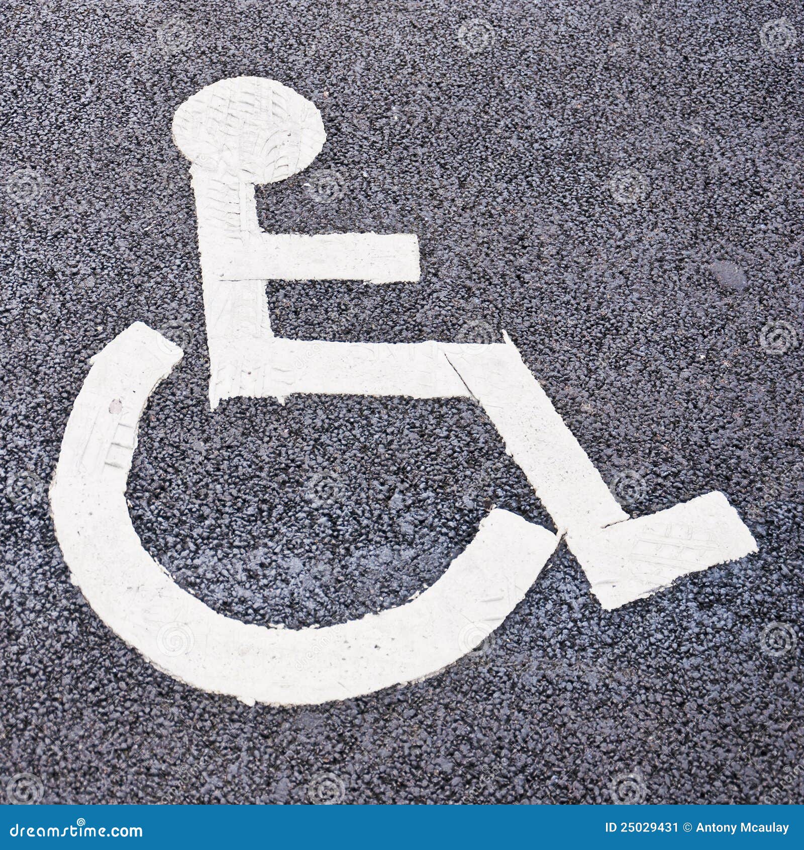 Parking Spot for the Disabled Stock Image - Image of handicap, reserved ...