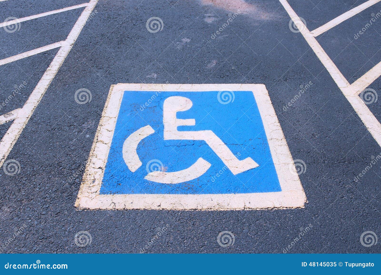 Parking spot disabled stock image. Image of handicapped - 48145035
