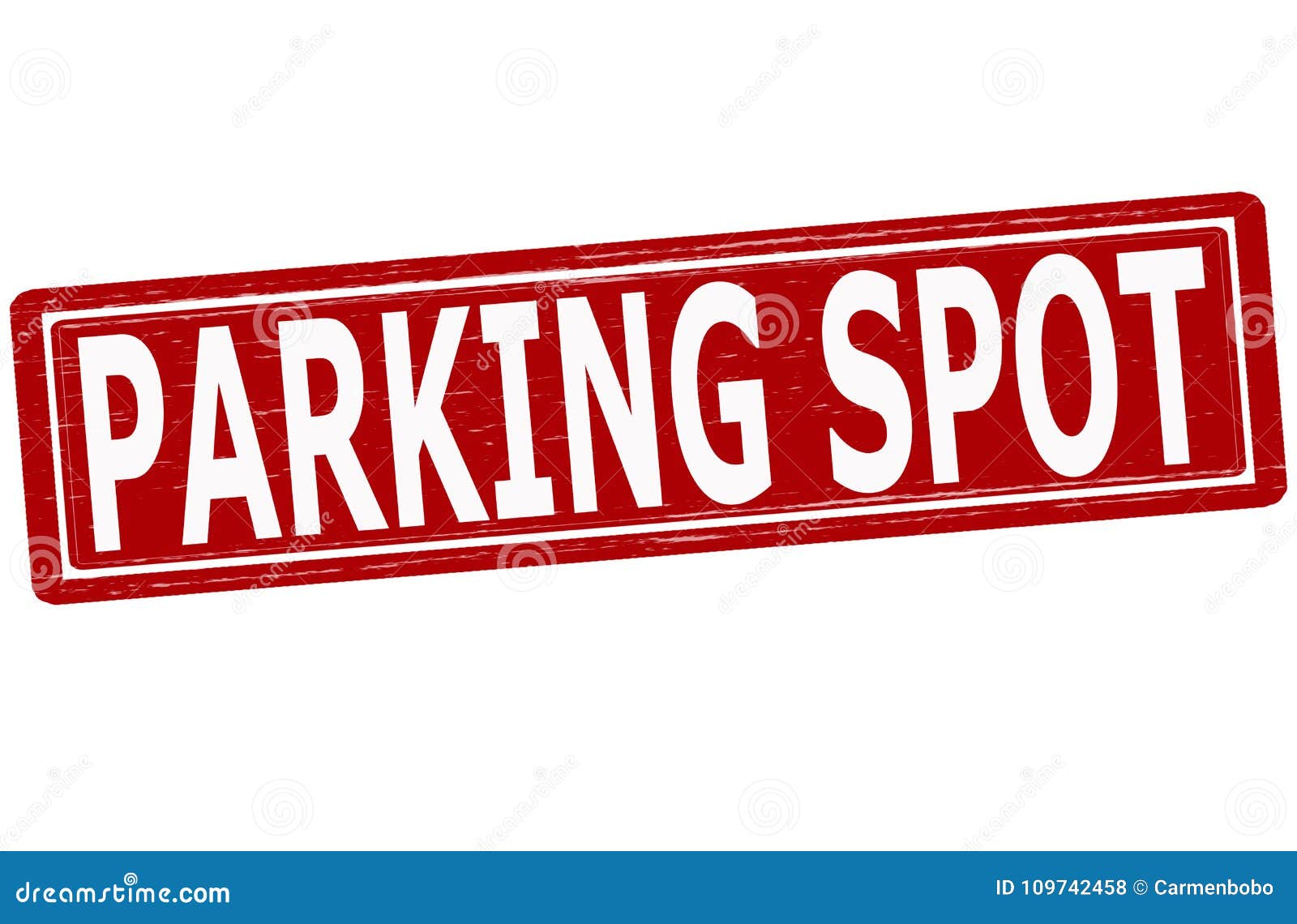 Parking Spot Sign - Blue Shining Vector Illustration - Isolated On ...