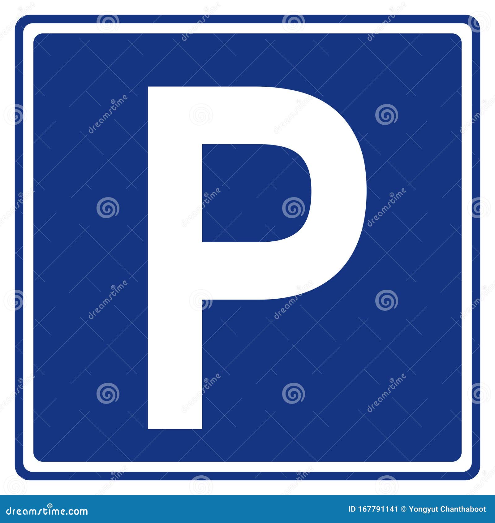 Parking Symbol Sign,Vector Illustration, Isolate on White Background ...