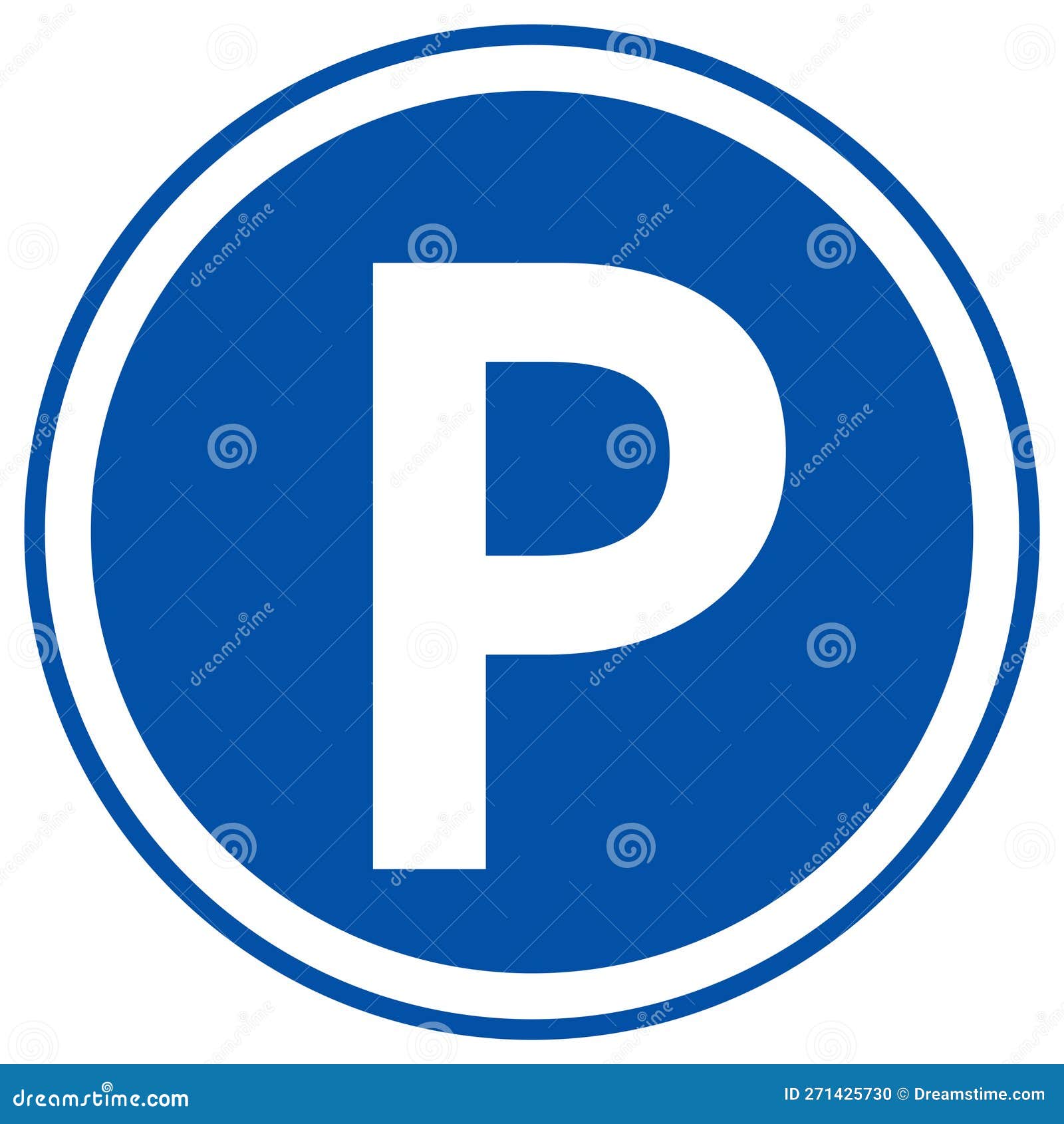 Parking Symbol Sign,Vector Illustration, Isolate on White Background ...