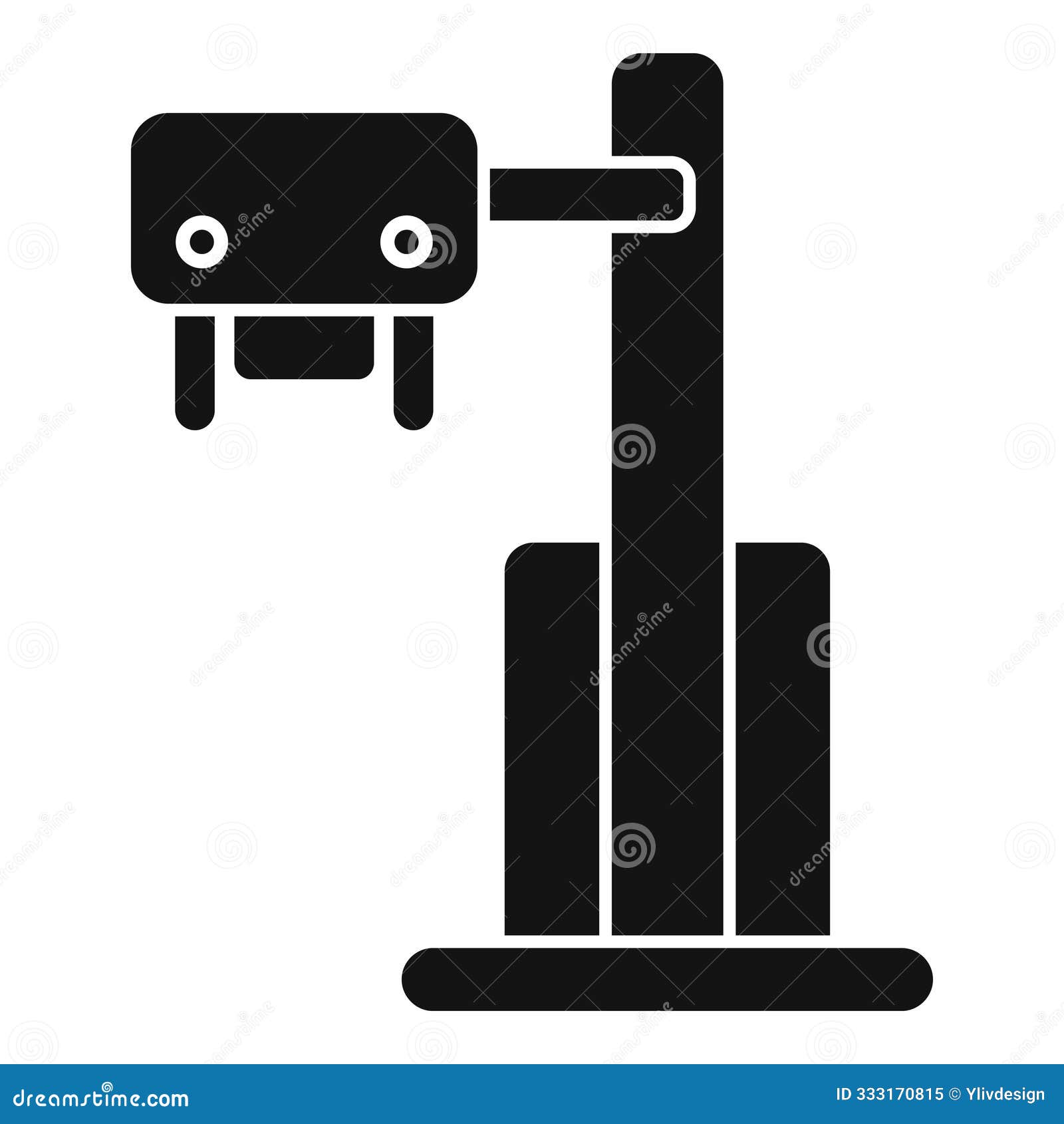 Parking System Scanning License Plate Number Stock Illustration ...