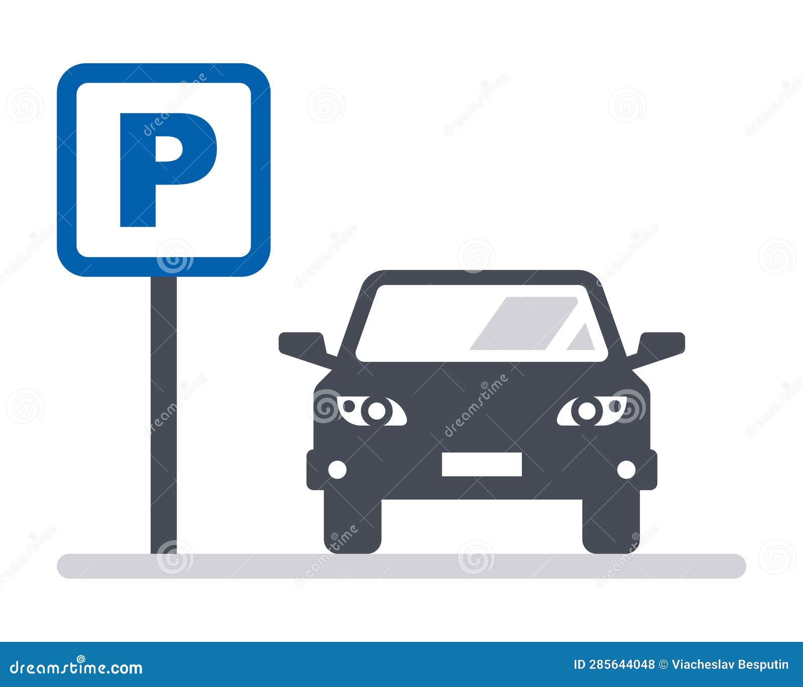 Parking Tags for Cars. Car Parking Icon Stock Vector - Illustration of ...