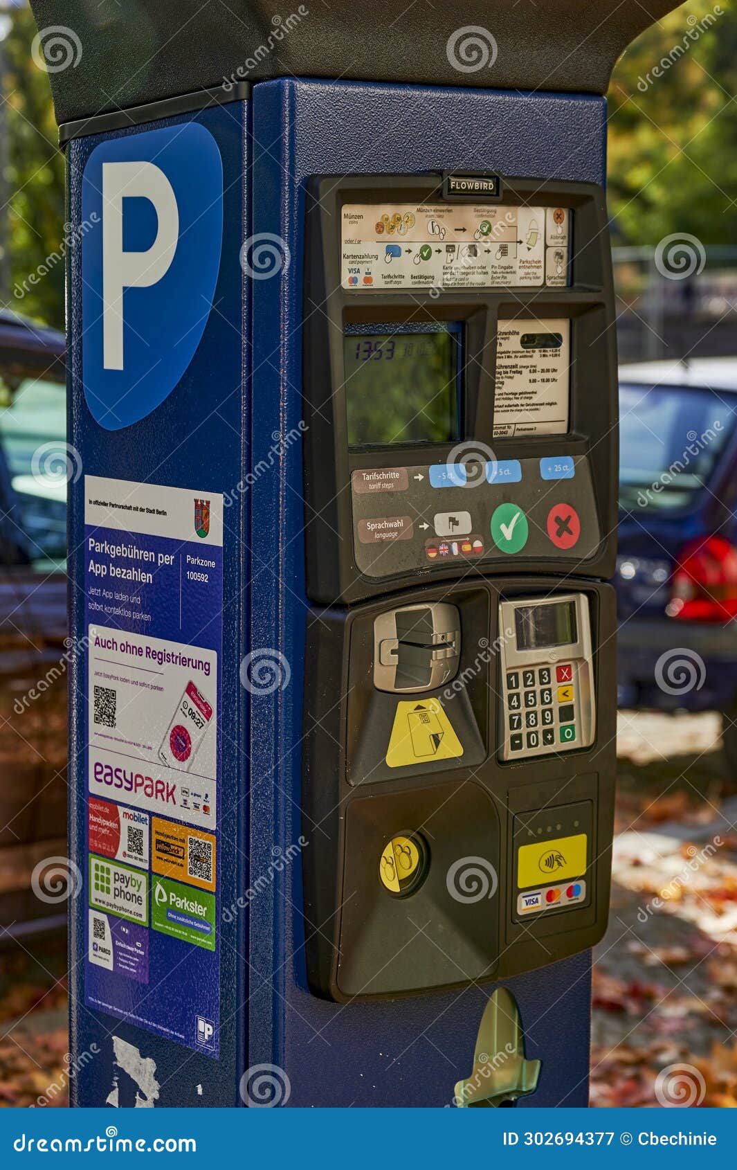Parking Ticket Machine To Pay for a Temporary Parking Space Editorial ...